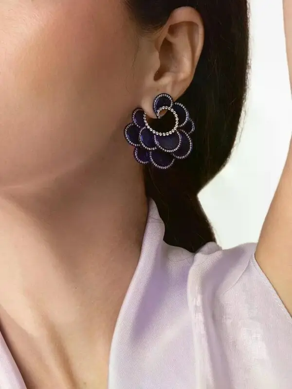 SABOO FINE JEWELS Diamond Scalloped Earrings