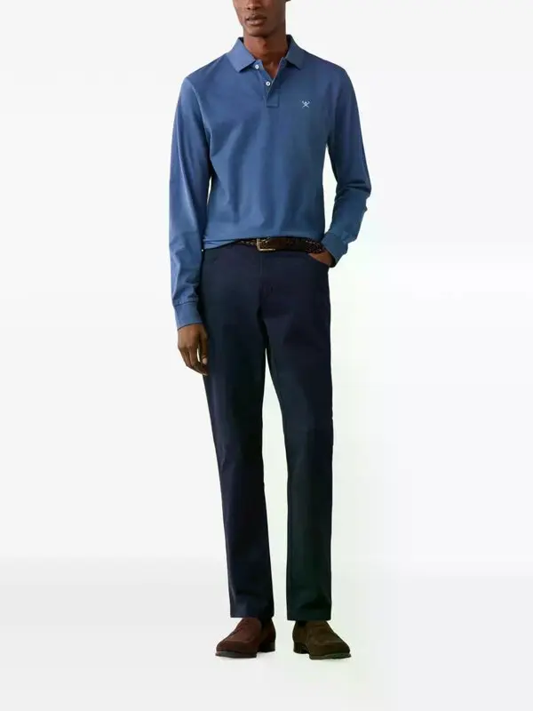 HACKETT LONDON Logo-embroidered Pique Polo Shirt