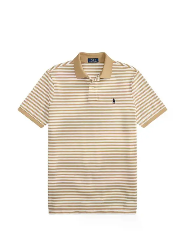 Polo Ralph Lauren Striped Cotton Polo Shirt - Neutrals