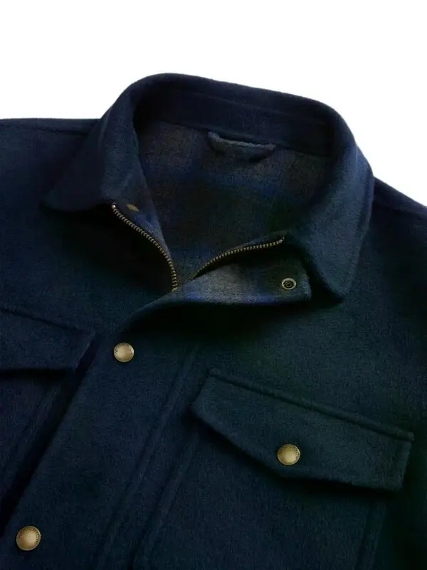Woolrich Zip-up Flap-pocket Jacket - Blue