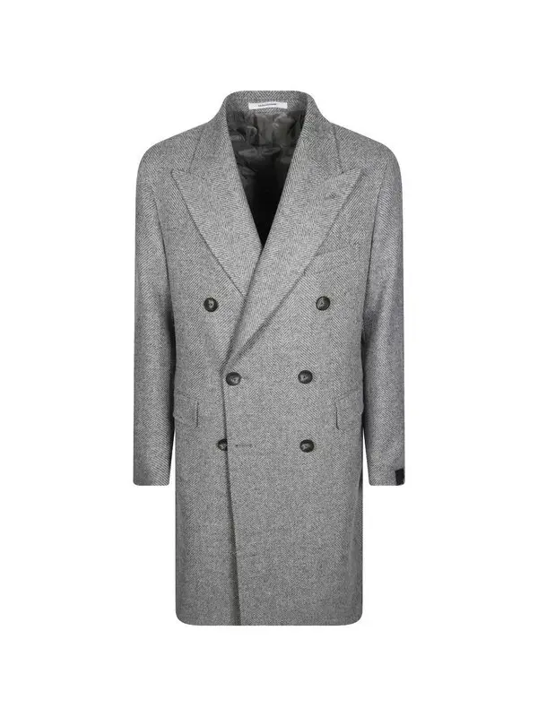 Tagliatore Herringbone Double-breasted Coat
