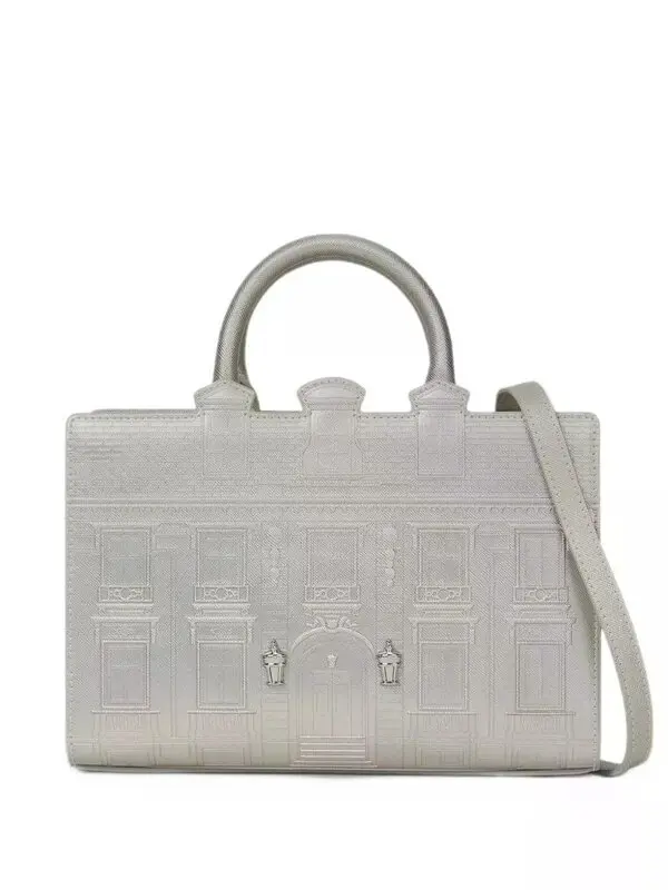 Karl Lagerfeld Rue St-guillaume Maison Satchel Bag - Silver