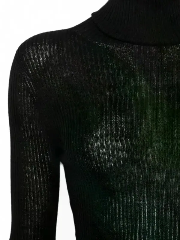 ROBERTO COLLINA Ribbed-knit Roll-neck Sweater