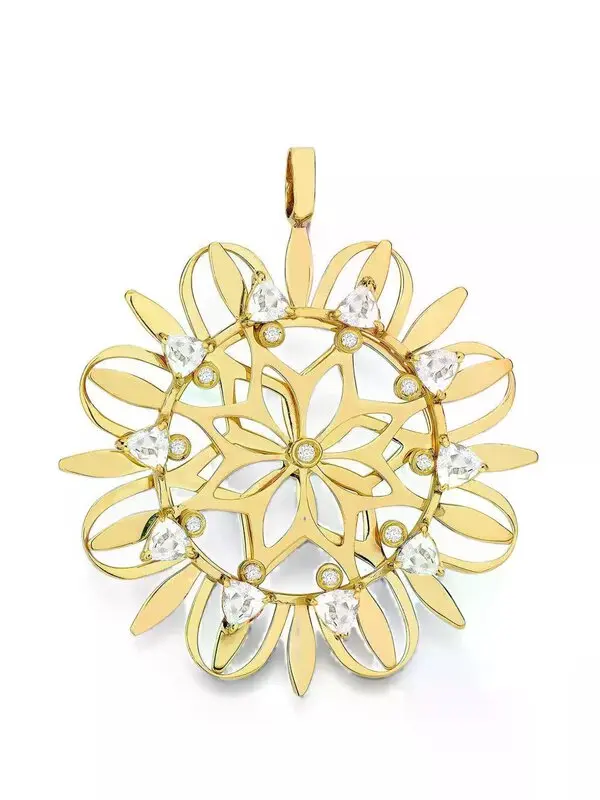 CAROL KAUFFMANN Mandala Sapphire And Diamond Necklace
