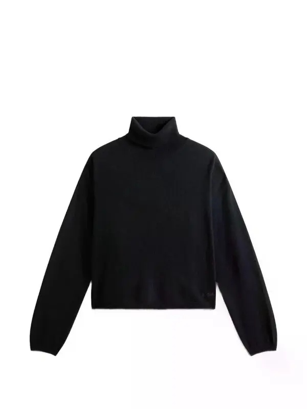 Woolrich Knitted Turtleneck Sweater With Dropped Shoulders