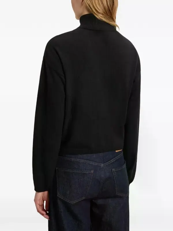 Woolrich Knitted Turtleneck Sweater With Dropped Shoulders