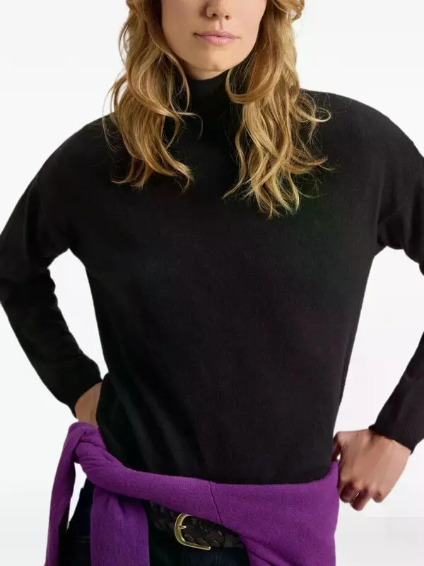 Woolrich Knitted Turtleneck Sweater With Dropped Shoulders
