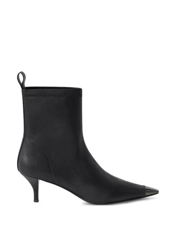 Furla Metal Ankle Boots - Black