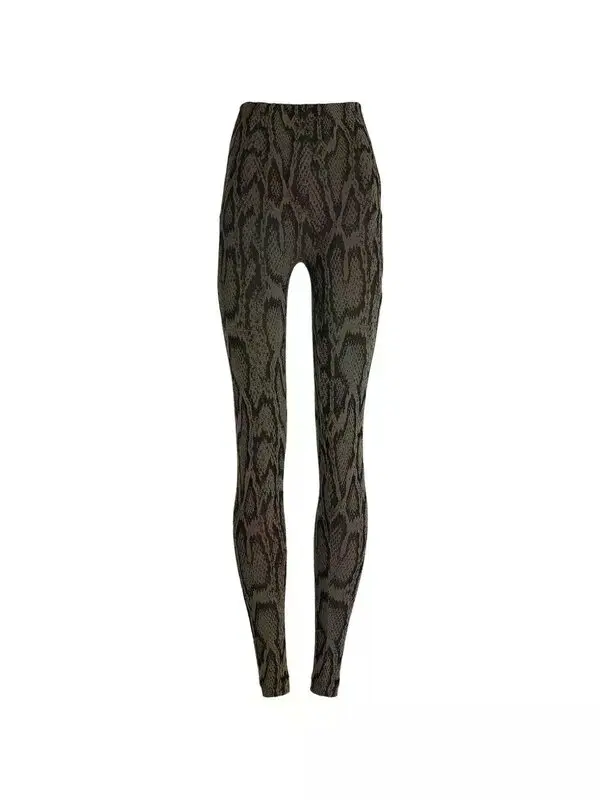 Wolford Animal-print Leggings - Green
