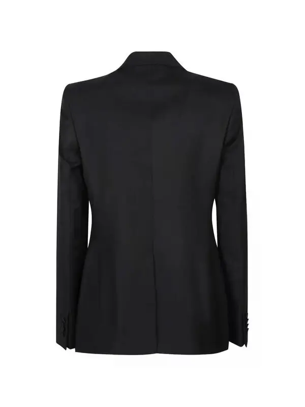 Tagliatore Double-breasted Satin-trim Blazer