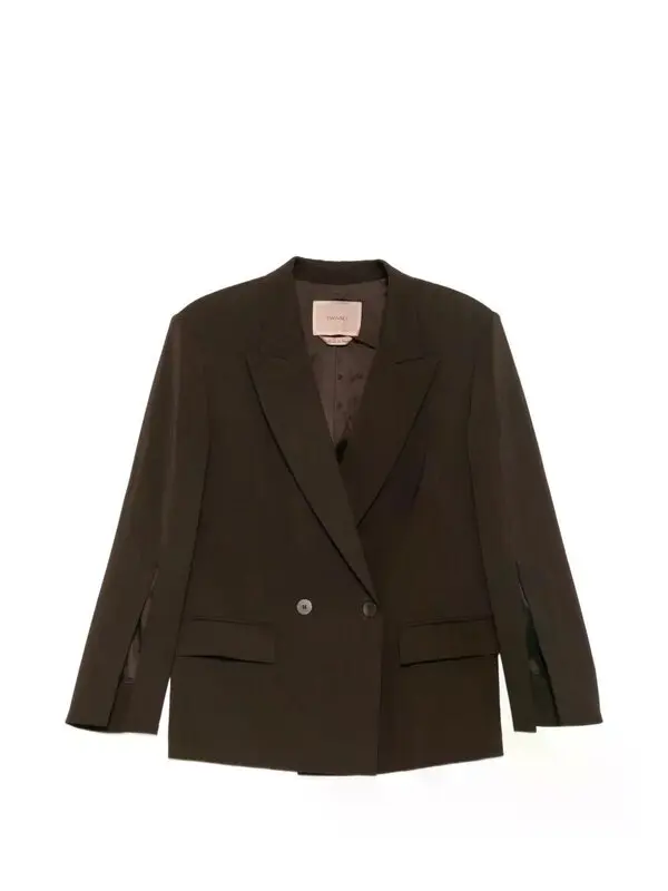 TWINSET Split-sleeve Double-breasted Blazer
