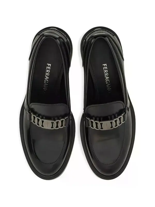 FERRAGAMO Vara Chain Loafers