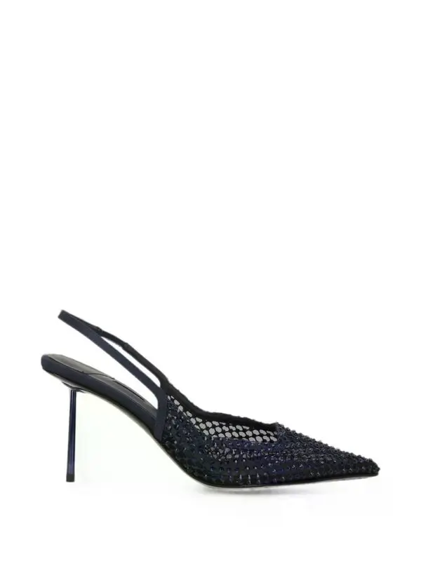 LE SILLA Gilda Crystal-embellished Mesh Pumps