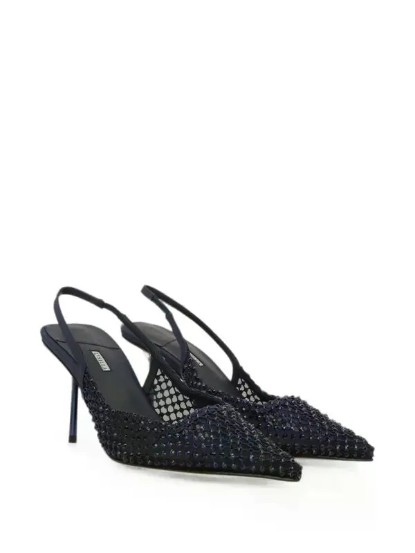 LE SILLA Gilda Crystal-embellished Mesh Pumps