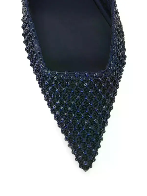 LE SILLA Gilda Crystal-embellished Mesh Pumps