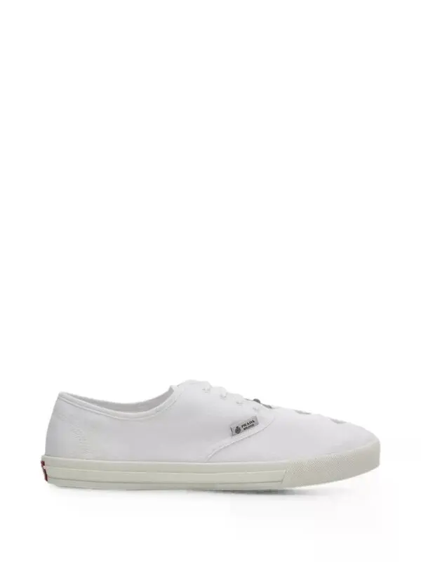 Prada Drill Lace-up Sneakers - White