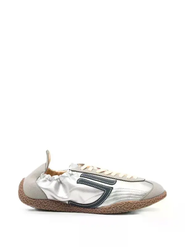 PURAAI Metallic-effect Logo-patch Sneakers