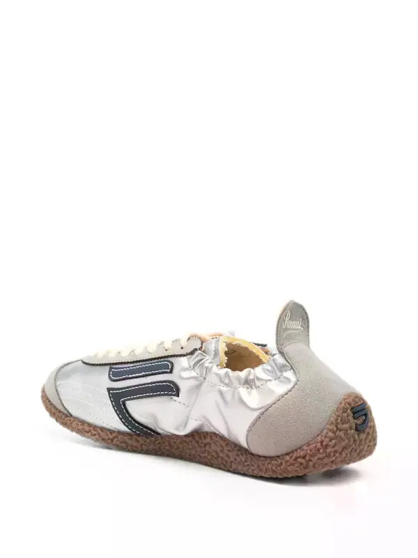PURAAI Metallic-effect Logo-patch Sneakers