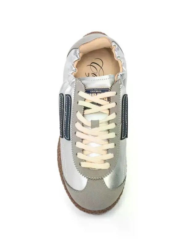 PURAAI Metallic-effect Logo-patch Sneakers