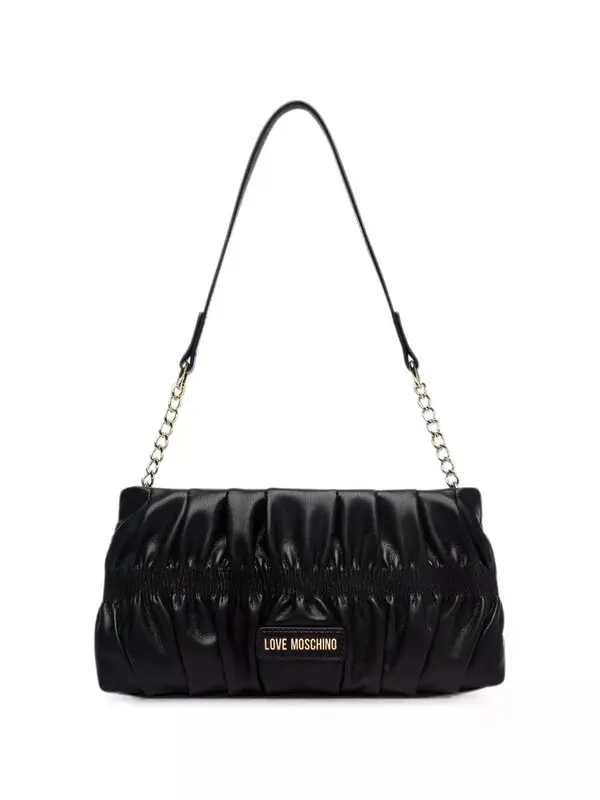 Moschino Ruched Chain-link Shoulder Bag