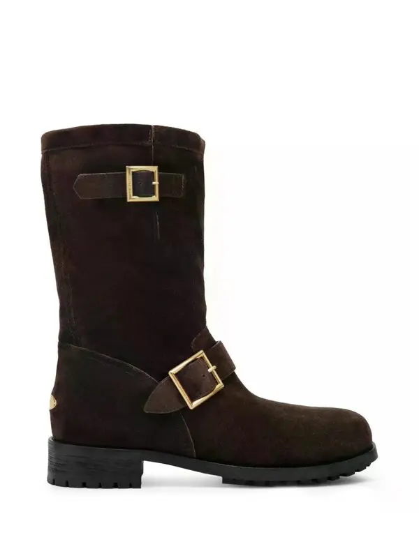 JIMMY CHOO Suede Ankle Boots - Brown