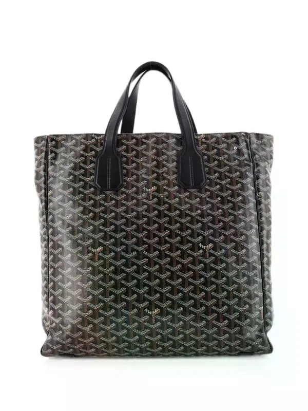 Goyard Voltaire Iii Coated Canvas Tote Bag - Black