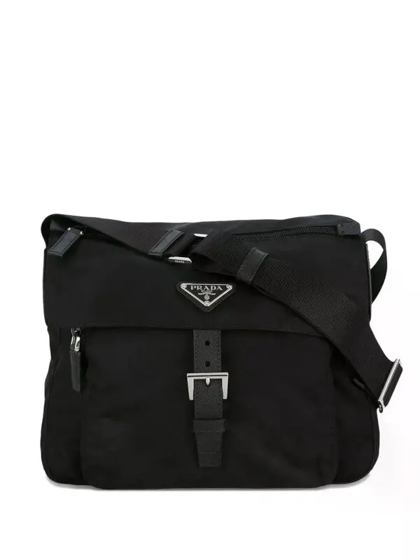Prada Buckle-fastening Cross Bag - Black