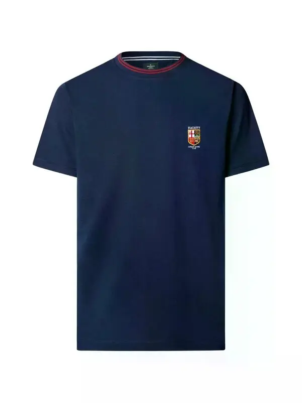 HACKETT LONDON Embroidered-crest T-shirt