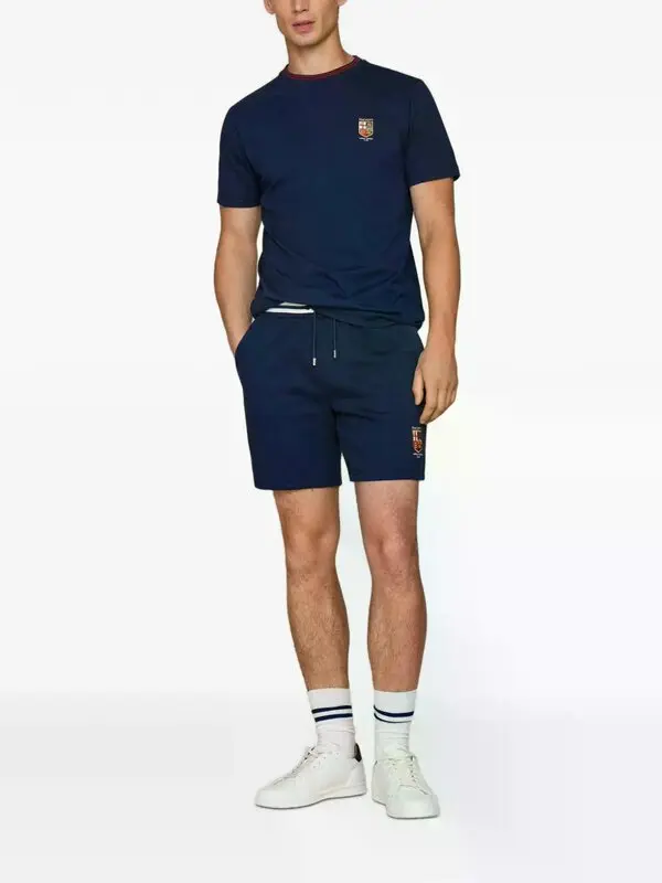 HACKETT LONDON Embroidered-crest T-shirt