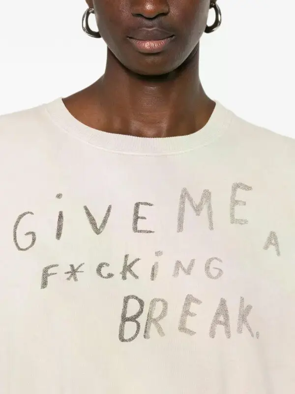 R13 Give Me A Break Baloon Cotton Sweatshirt