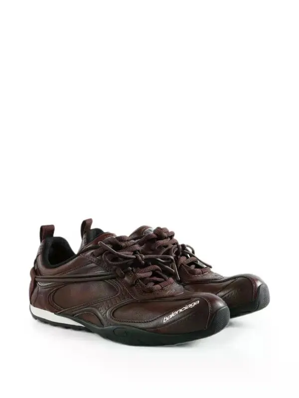 Balenciaga Radar Leather Sneaker In /black