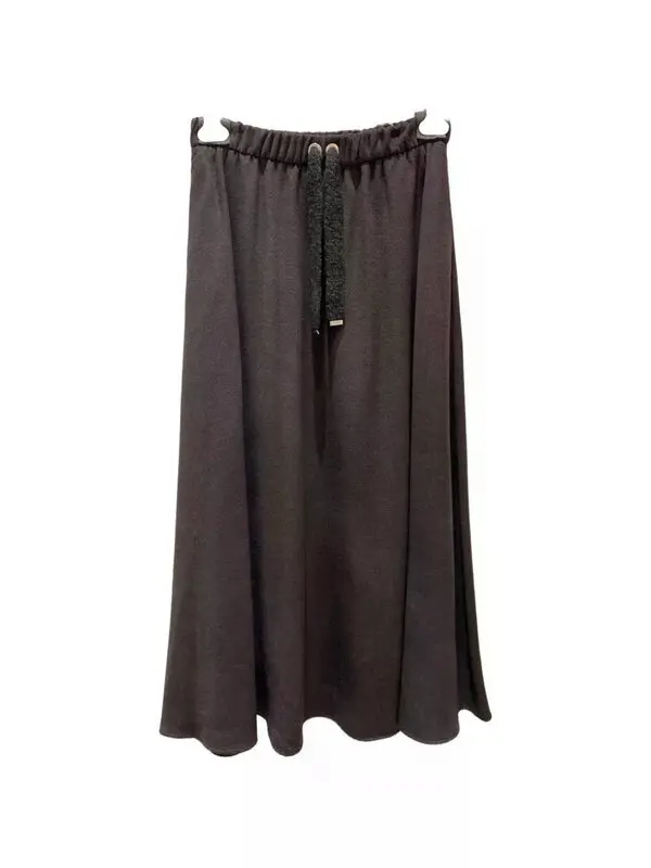 Herno Drawstring-waist Maxi Skirt - Brown