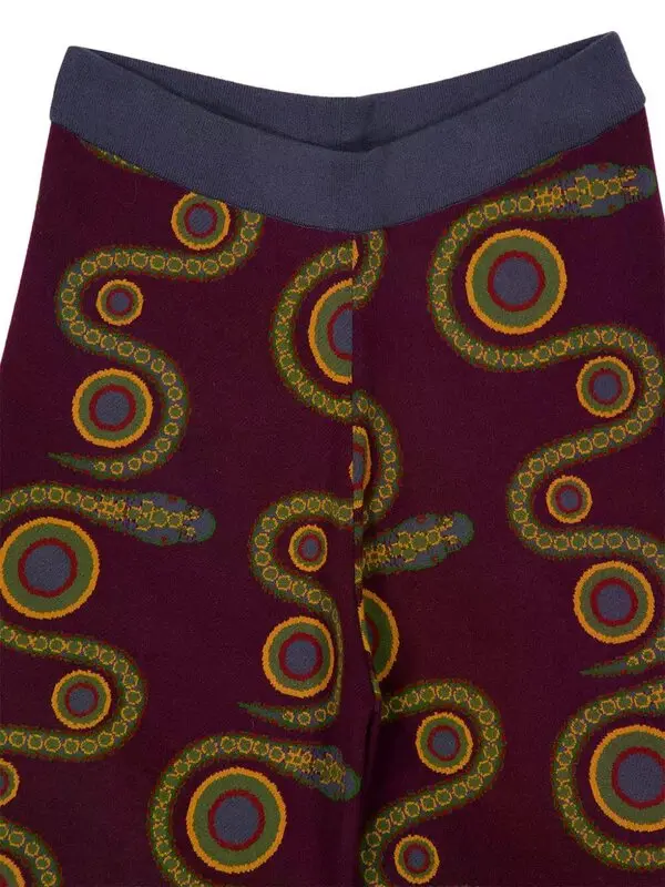 PAULA Geometric-pattern Trousers
