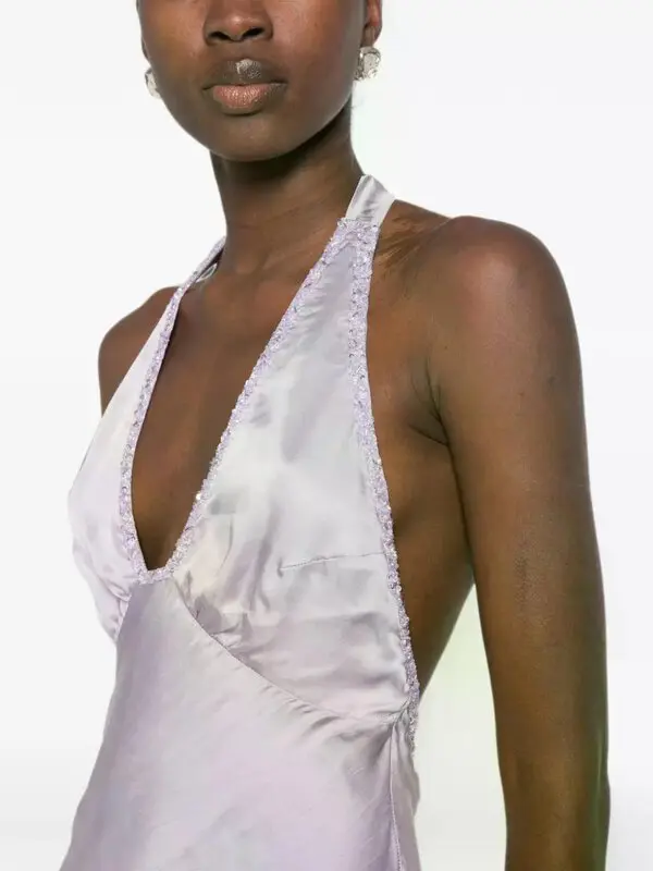 ASTA RESORT Celine Bead-embellished Mini Dress