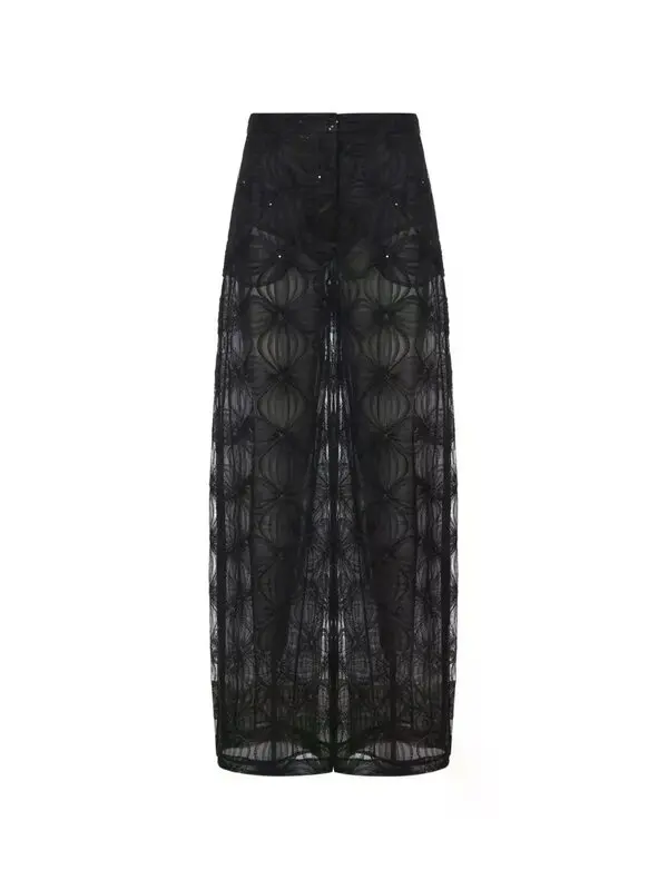 GENNY Sequin-embellished Palazzo Pants
