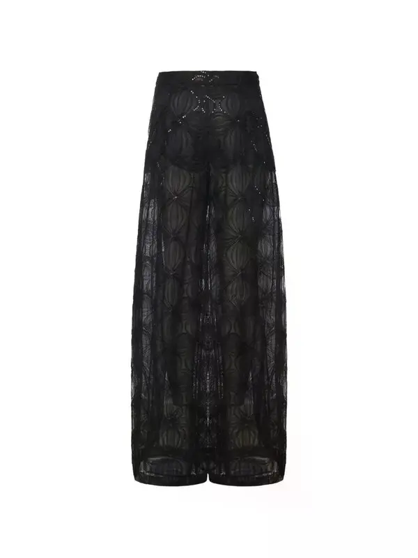 GENNY Sequin-embellished Palazzo Pants