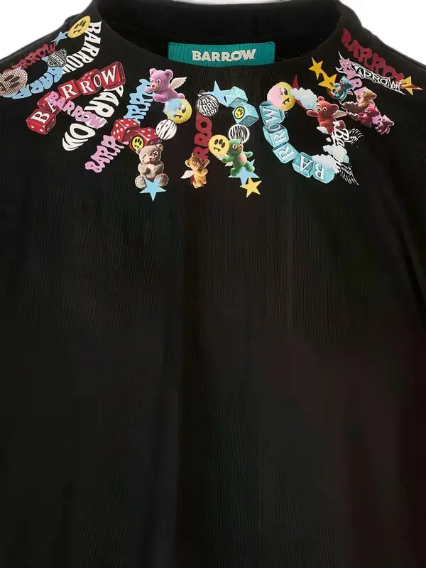 BARROW Graphic-print T-shirt - Black