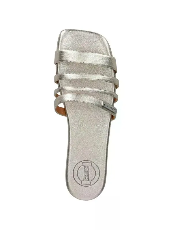 Iceberg Metallic Multi-strap Flat Sandals