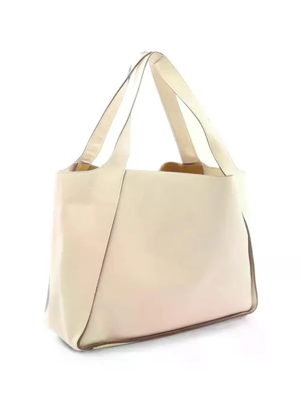 Stella McCartney 2000s White Logo Tote Bag - Neutrals