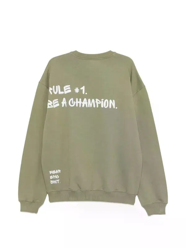 GEORGE. George Slogan Print Crew Neck Sweater