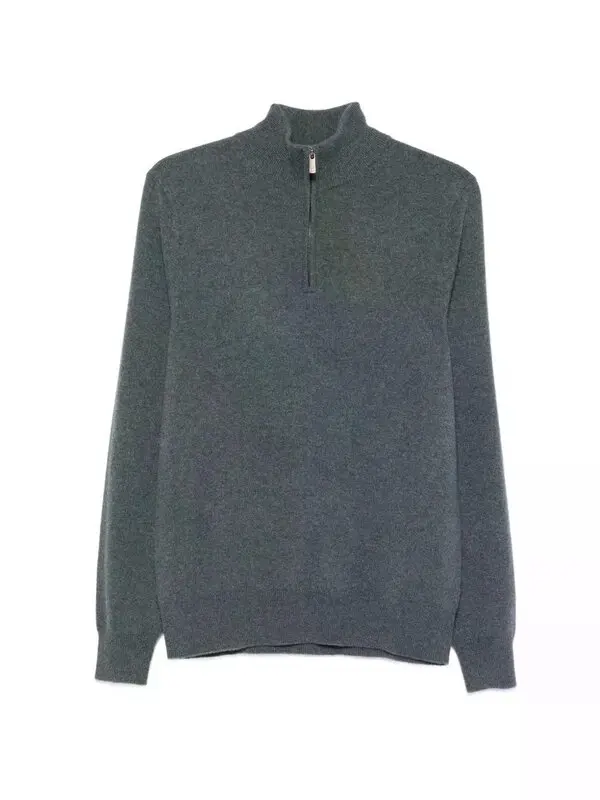 Eric Bompard Zip-neck Cashmere Knit