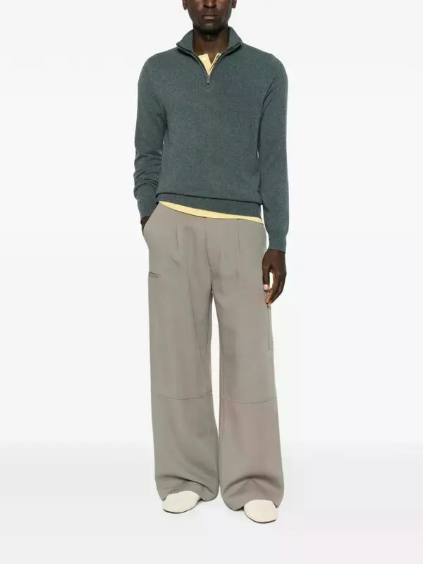 Eric Bompard Zip-neck Cashmere Knit