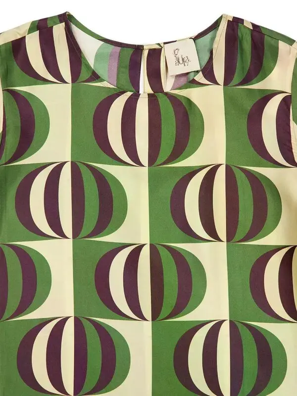 PAULA Geometric-print Dress