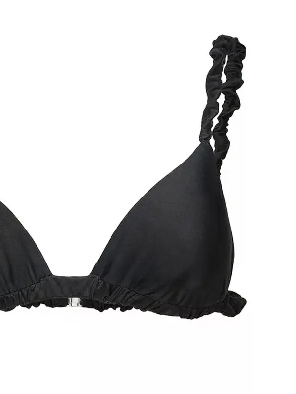 ME FUI Ruffled Triangle Bikini Set