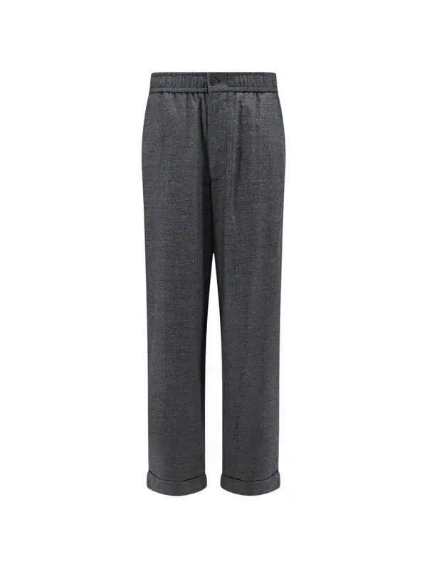 Giorgio Armani Elasticated-waistband Turned-up-cuffs Trousers