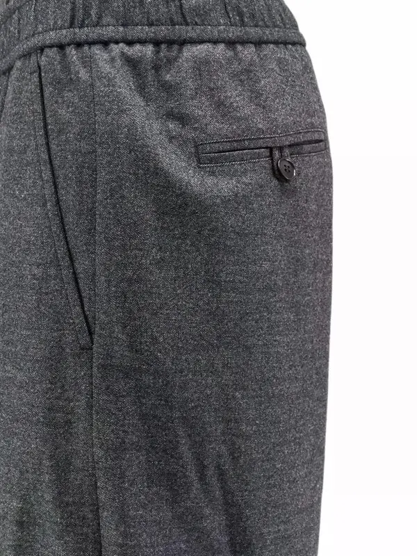 Giorgio Armani Elasticated-waistband Turned-up-cuffs Trousers