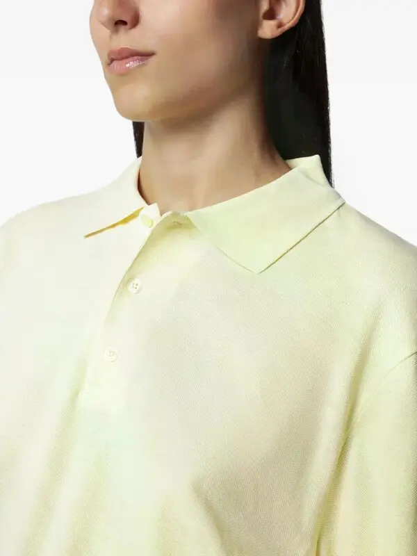FLORE FLORE Diana Long-sleeve Polo Shirt - Yellow