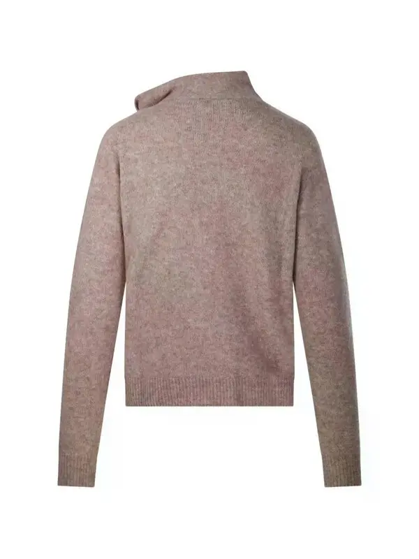 ROBERTO COLLINA Tie-neck Ribbed-detail Sweater