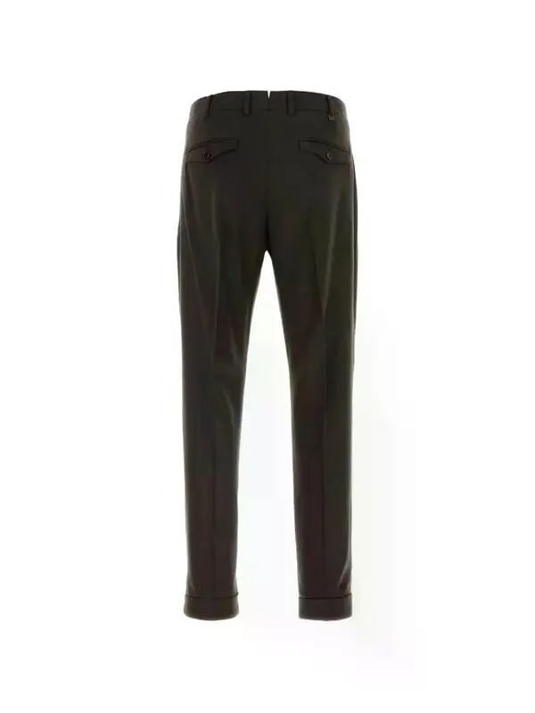 PT TORINO Zip-fastening Tailored Trousers - Brown