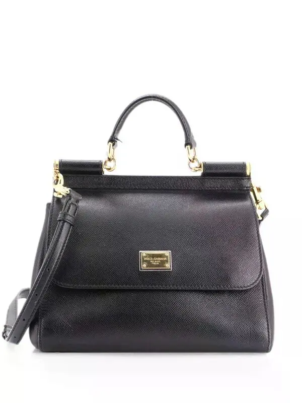Dolce & Gabbana Miss Sicily Large Shoulder Bag - Black